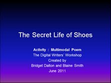 Multimodal Shoe Poems and Digital Writers Workshop | Literacy Beat