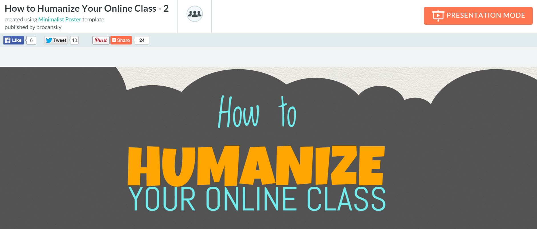 Infographic: Humanizing the Online Class | Literacy Beat