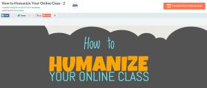 Infographic: Humanizing the Online Class | Literacy Beat
